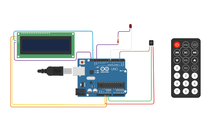 Circuit design Program 9: Infrared Sensor (IR sensor) - Tinkercad
