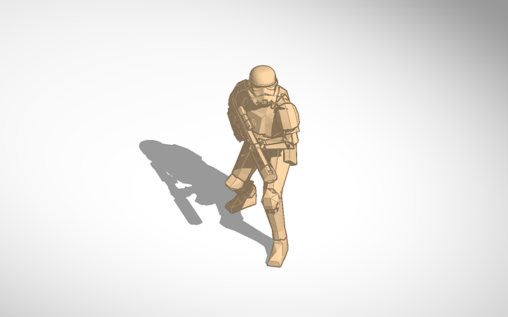 3D design StormTrooper - Tinkercad