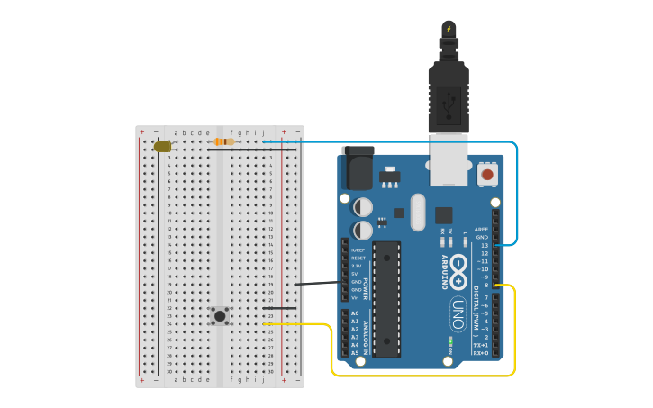 Circuit Design Boolean Not Tinkercad