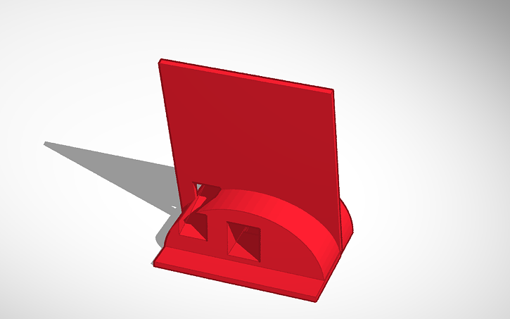 3D design phone stand - Tinkercad