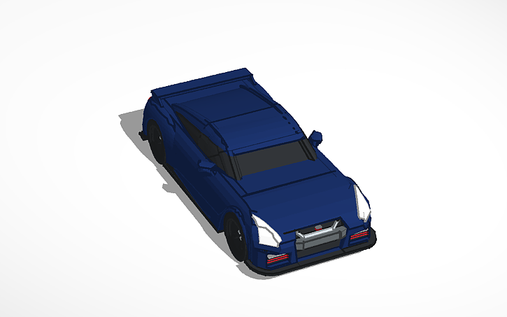 3D design Nissan GTR R35 - Tinkercad