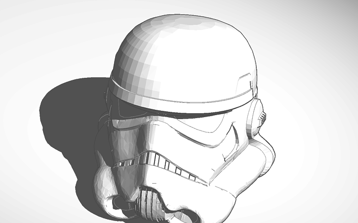 3D design Stormtrooper helmet - Tinkercad