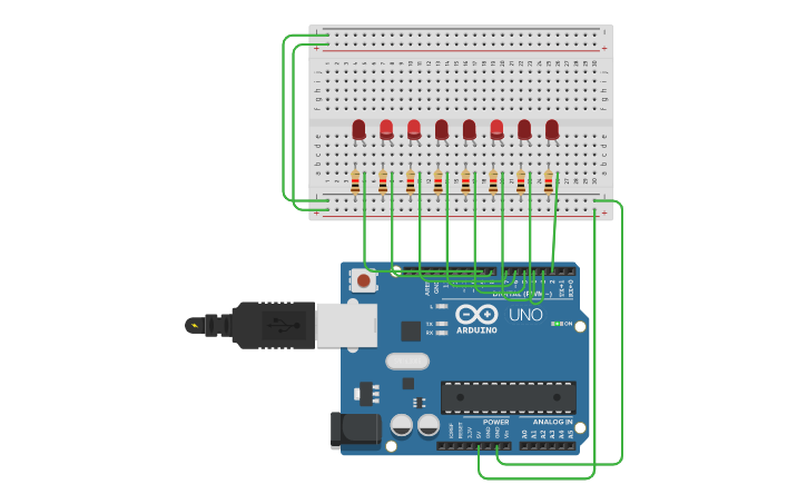 Circuit design Integer - Group 2 - Tinkercad