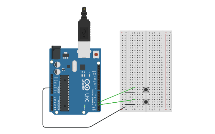 Circuit design Counting to 10 with Arduino Library | Tinkercad