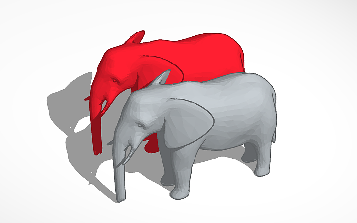 3D design Elephants | Tinkercad