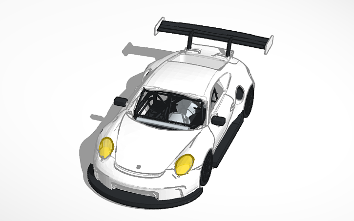 3D design PORSCHE 911 RSR race car - Tinkercad
