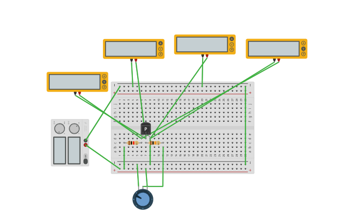 Circuit Design Percobaan 1 Mod 3 Tinkercad