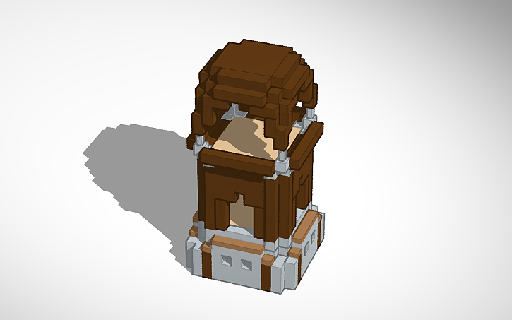 3D design Pillager Outpost - Tinkercad