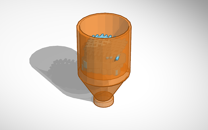 3D design water filter - Tinkercad
