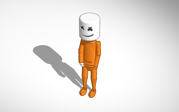 3D design Marshmello back in time outfit | Tinkercad