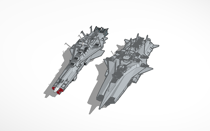 3D design Space Battleship Shunran - Tinkercad