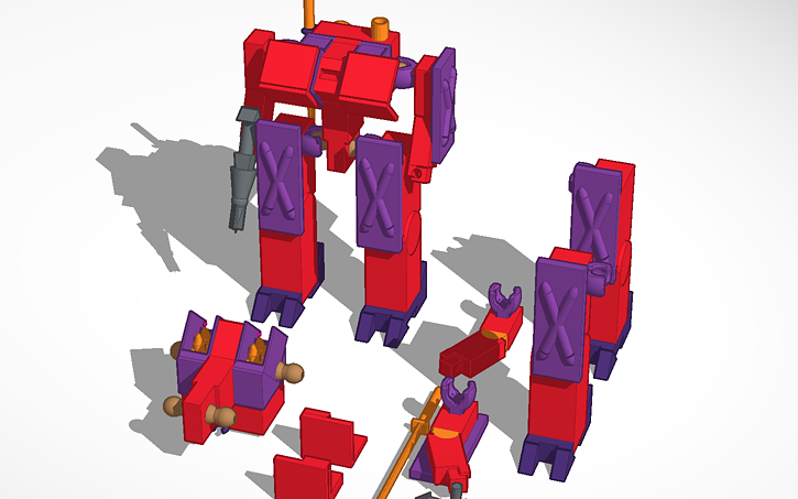 3D design Dieselpunk Mech - Tinkercad