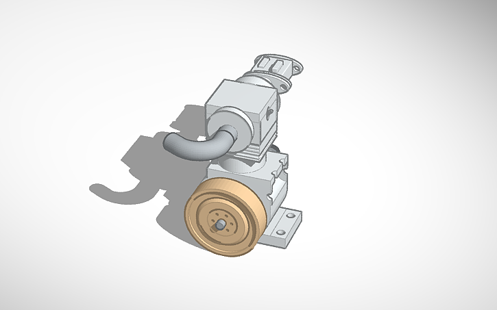 3D design New rotary valve engine project - Tinkercad