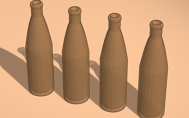 3D design Soda Bottles - Tinkercad