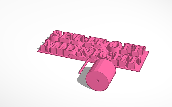 3D design set it off banner - Tinkercad