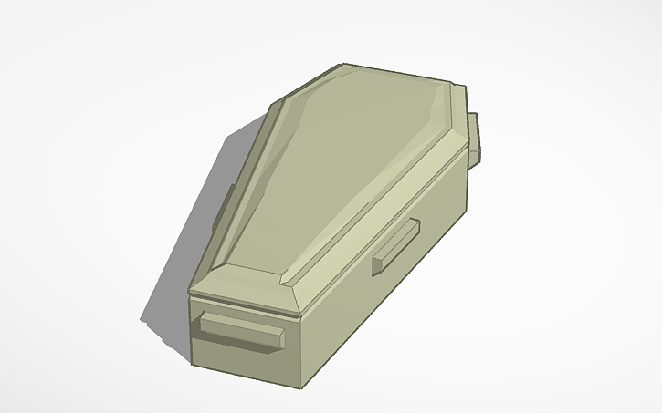 3D design coffin - Tinkercad