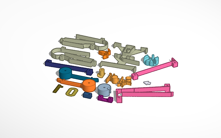 3D design Turing Tumble - Tinkercad