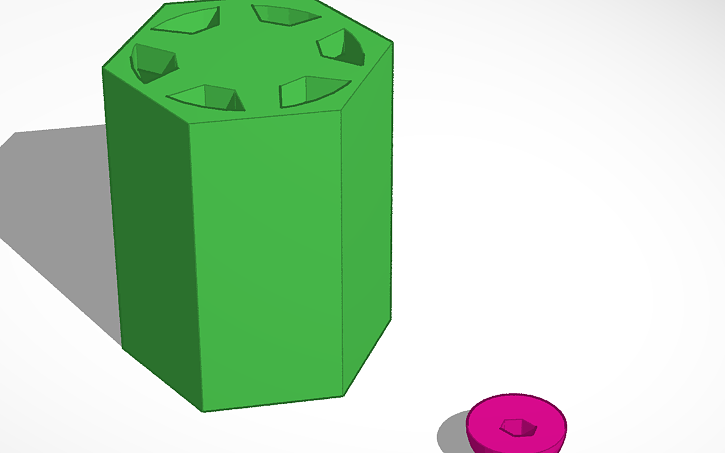 3D design Pencil Holder - Tinkercad