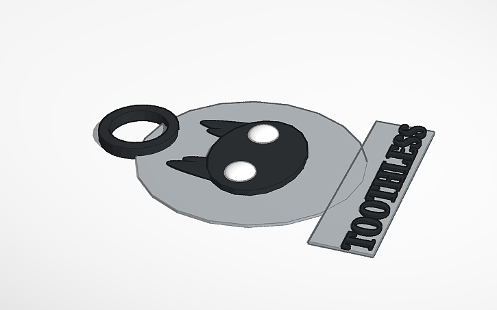 3D design Toothless KEY CHAIN - Tinkercad