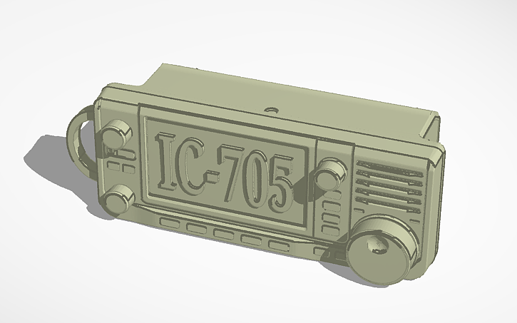 3D design ICOM IC-705 Key Chain - Tinkercad