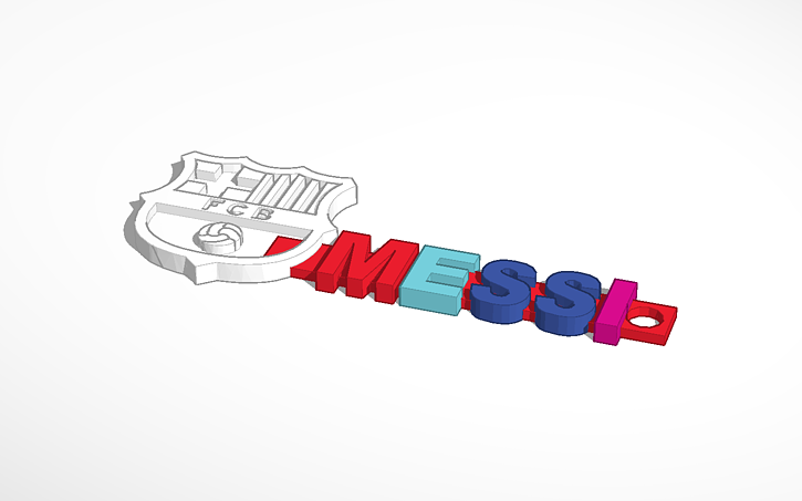 3D design Messi - Tinkercad