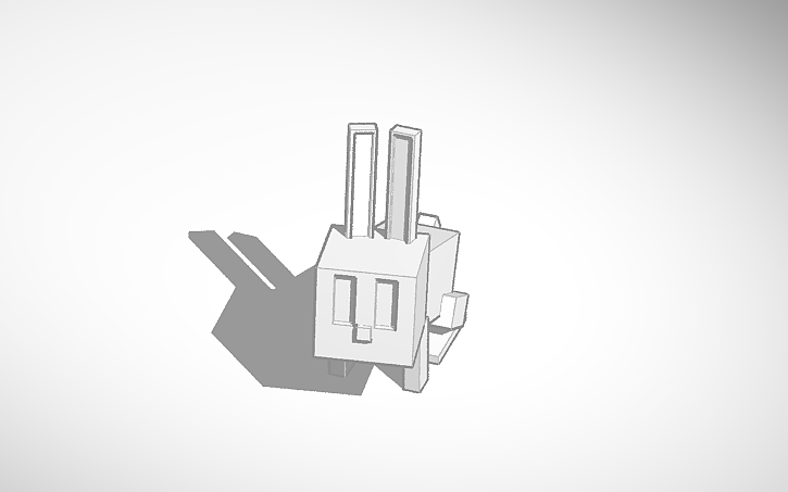 3D design Minecraft Rabbit | Tinkercad