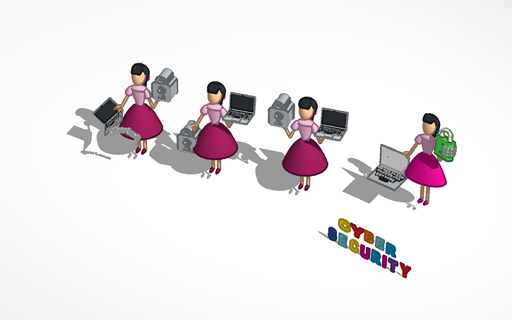 3D design Cybersecurity yay - Tinkercad