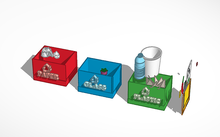 3D design Waste Management - Tinkercad