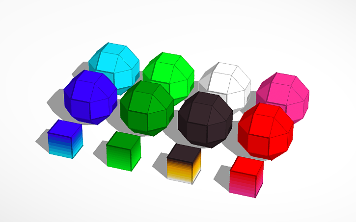 3d Design Gradient Crystals Tinkercad