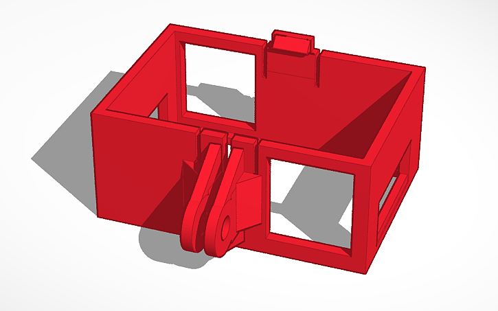 3D design frame ActionCam | Tinkercad