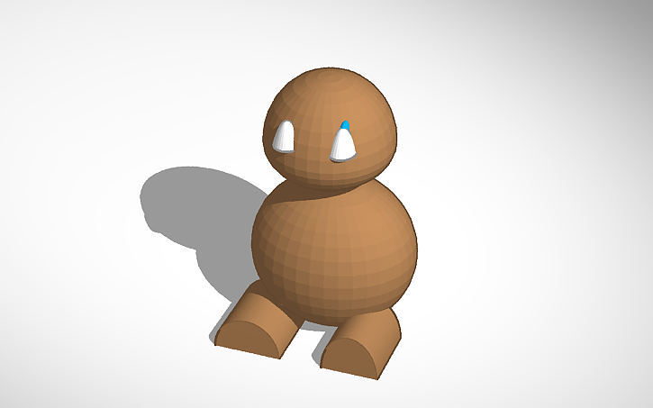 3D design unfinished teddy base | Tinkercad