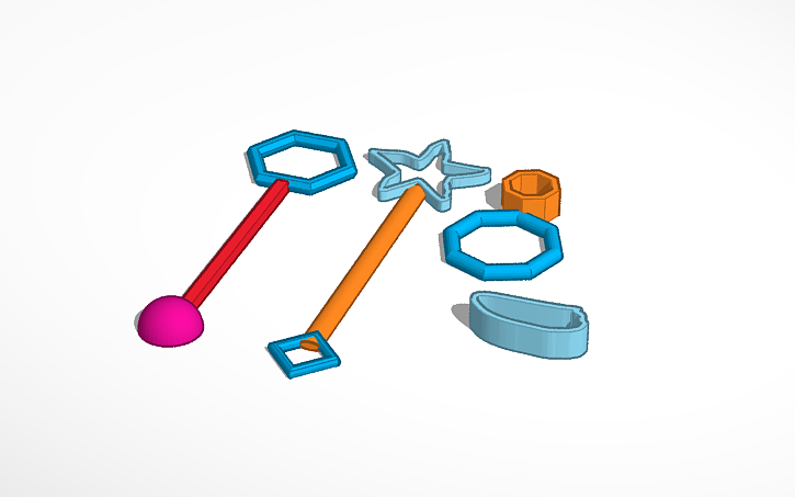 3D design DIY Bubble wands - Tinkercad