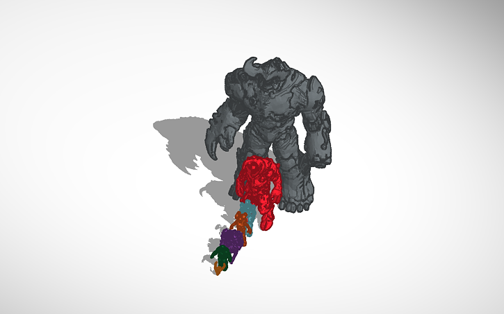 3D design DOOM Enemies - Tinkercad