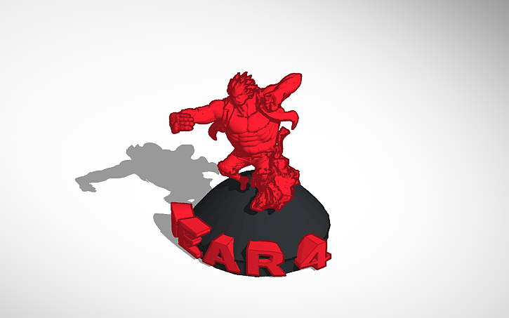 3D design Luffy Gear 4 - Tinkercad