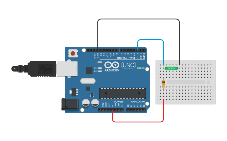 Circuit Design Tilt Sensor Tinkercad