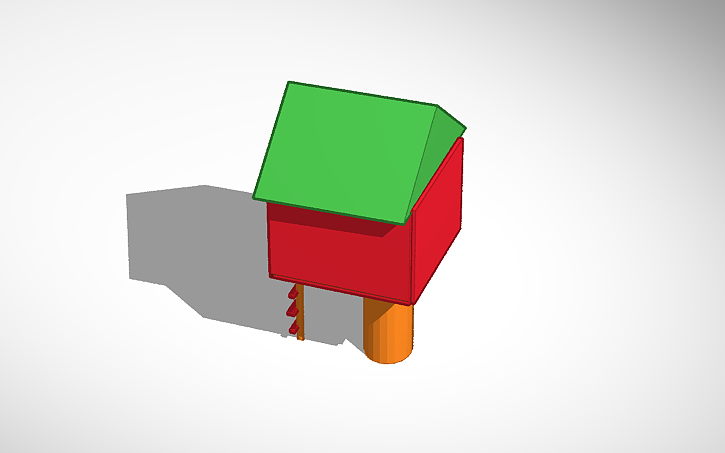 3D design The very normal tree house.. - Tinkercad