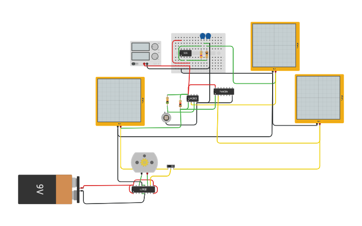 Circuit design triangle wave final pwm (2) - Tinkercad
