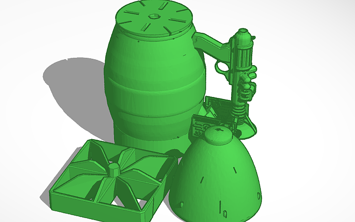 3D design Fallout Nuke - Can Holder - Tinkercad