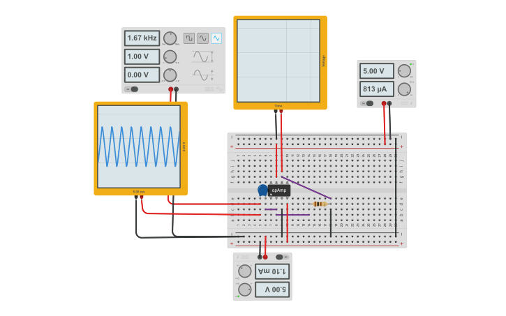 Circuit design Differential - Tinkercad