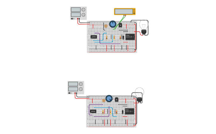 Circuit design montajes ldr - Tinkercad
