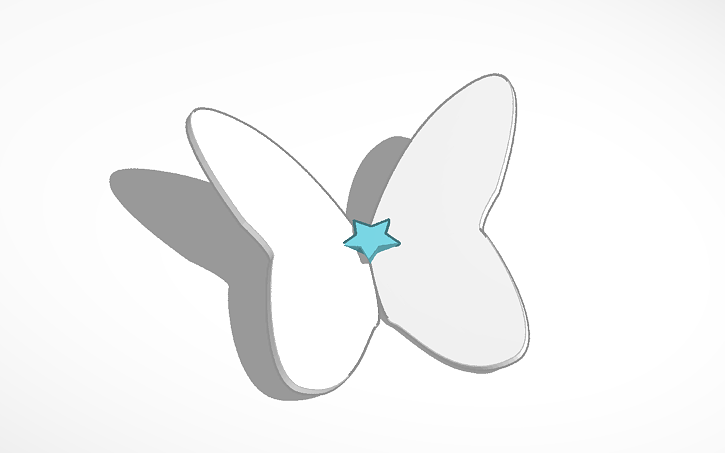 3D design butterfly | Tinkercad