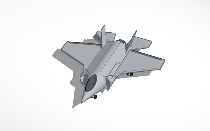 3D design F-35 - Tinkercad