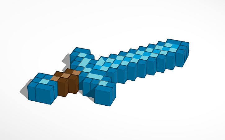 3D design Trevors diamond sword - Tinkercad