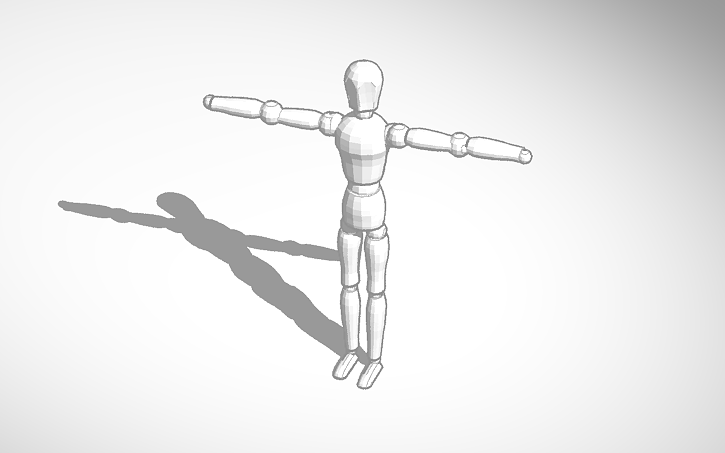 3D design T-POSE - Tinkercad