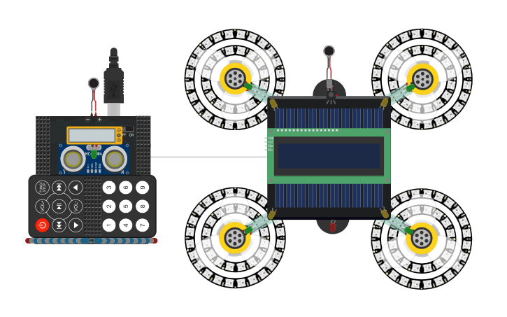 Circuit Design Drone Remote Control Tinkercad