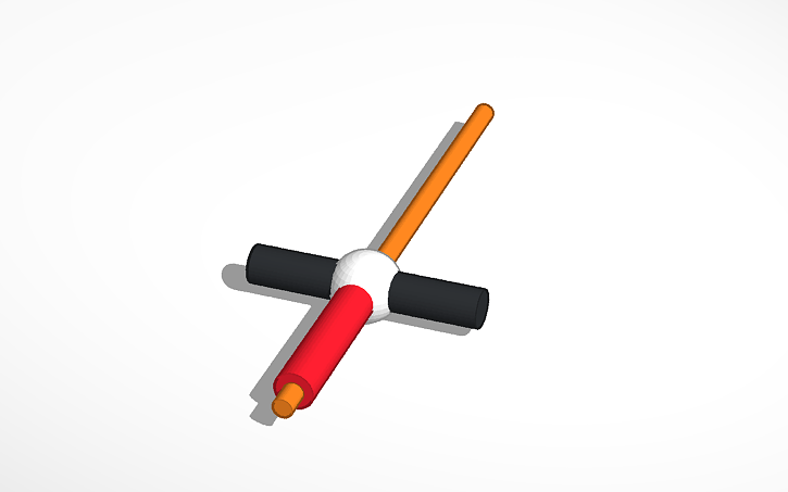 3D design Amtgard Sword core - Tinkercad