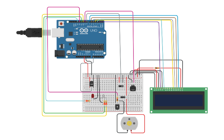 Circuit design Refrigerator System TP065603 - Tinkercad