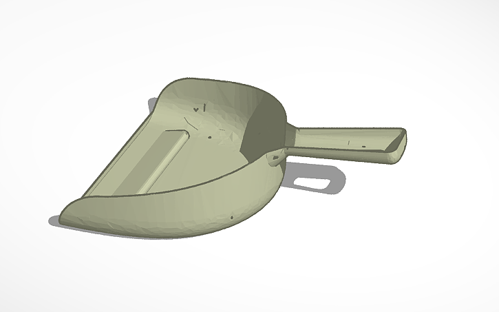 3D design Dust Pan - Tinkercad