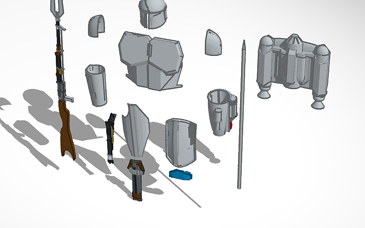 3D design mandalorian armour - Tinkercad