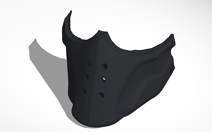 3D design sports master mask - Tinkercad